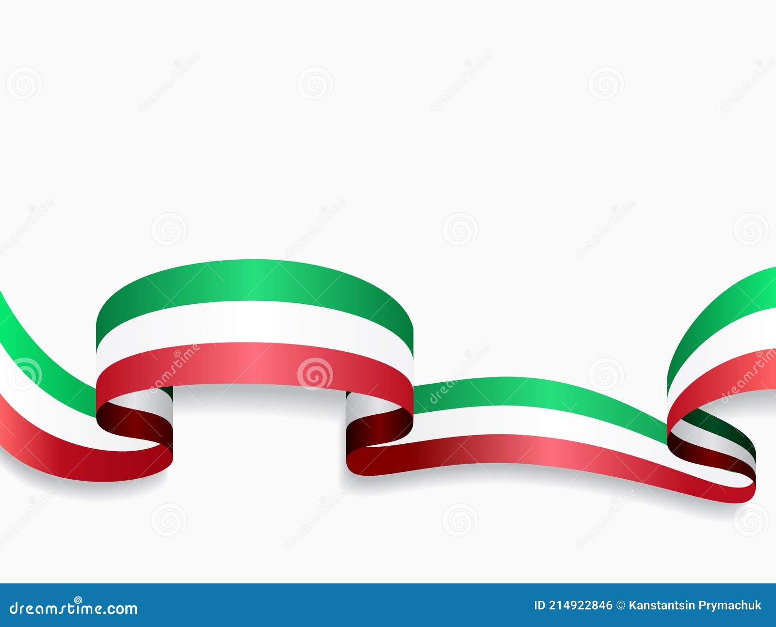 Italian Flag Wavy Abstract Background. Vector Illustration. Stock ...