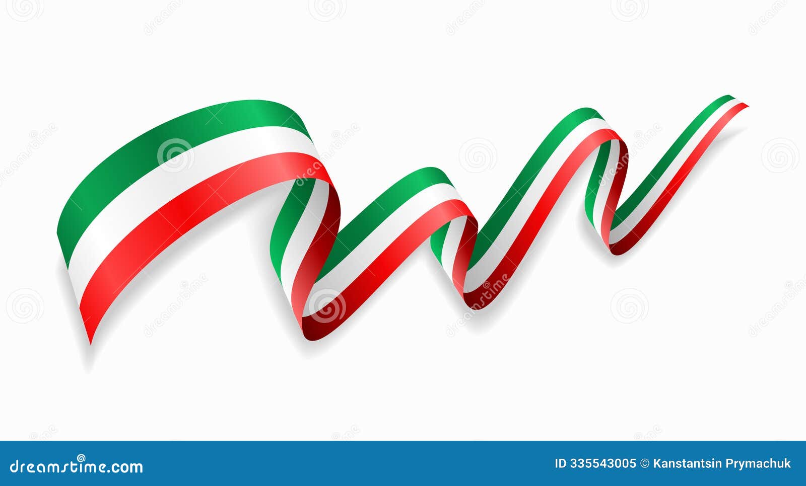Italian Flag Wavy Abstract Background. Vector Illustration. Stock ...