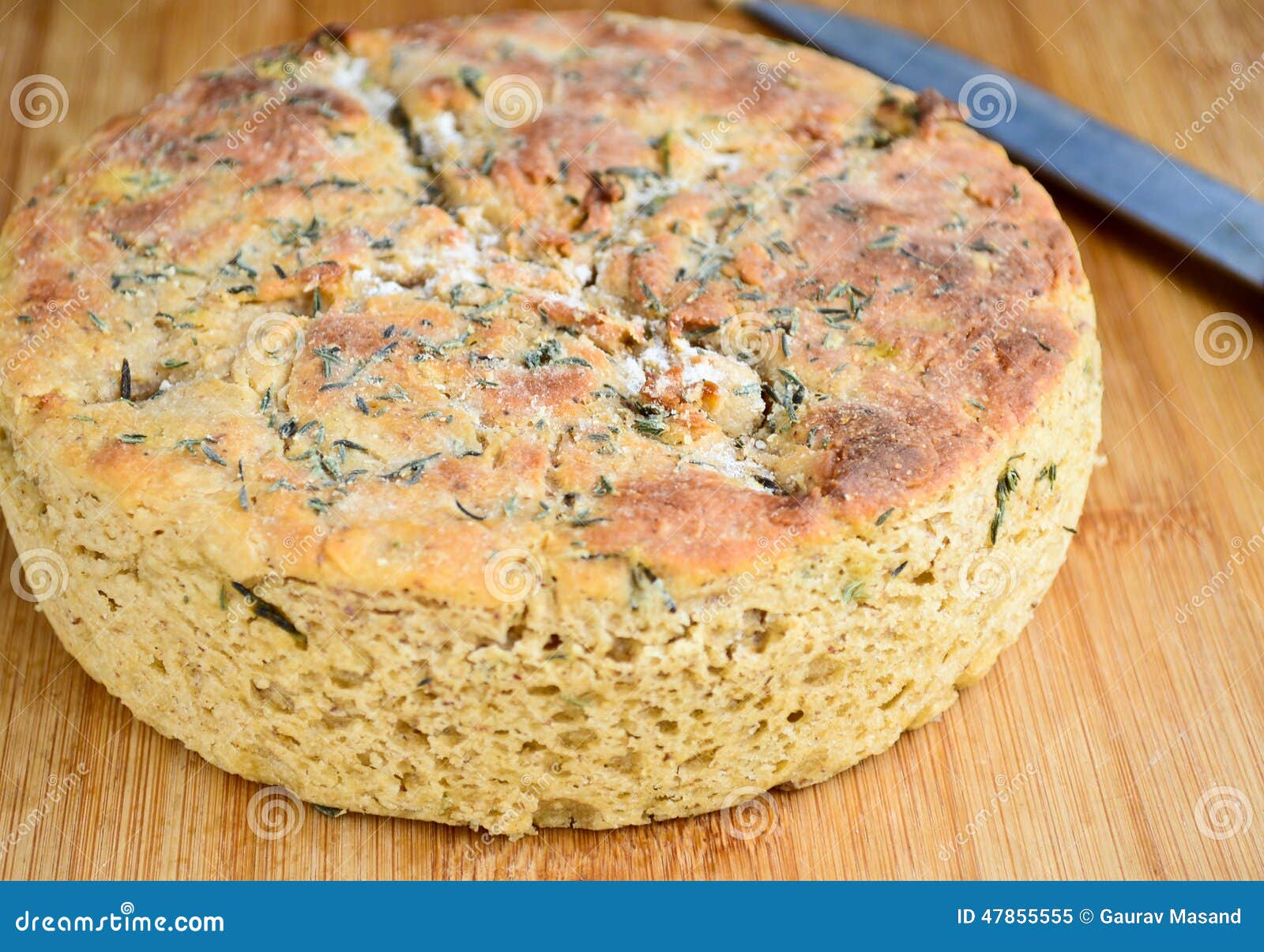Italian focassia bread stock image. Image of yeast, coffee - 47855555