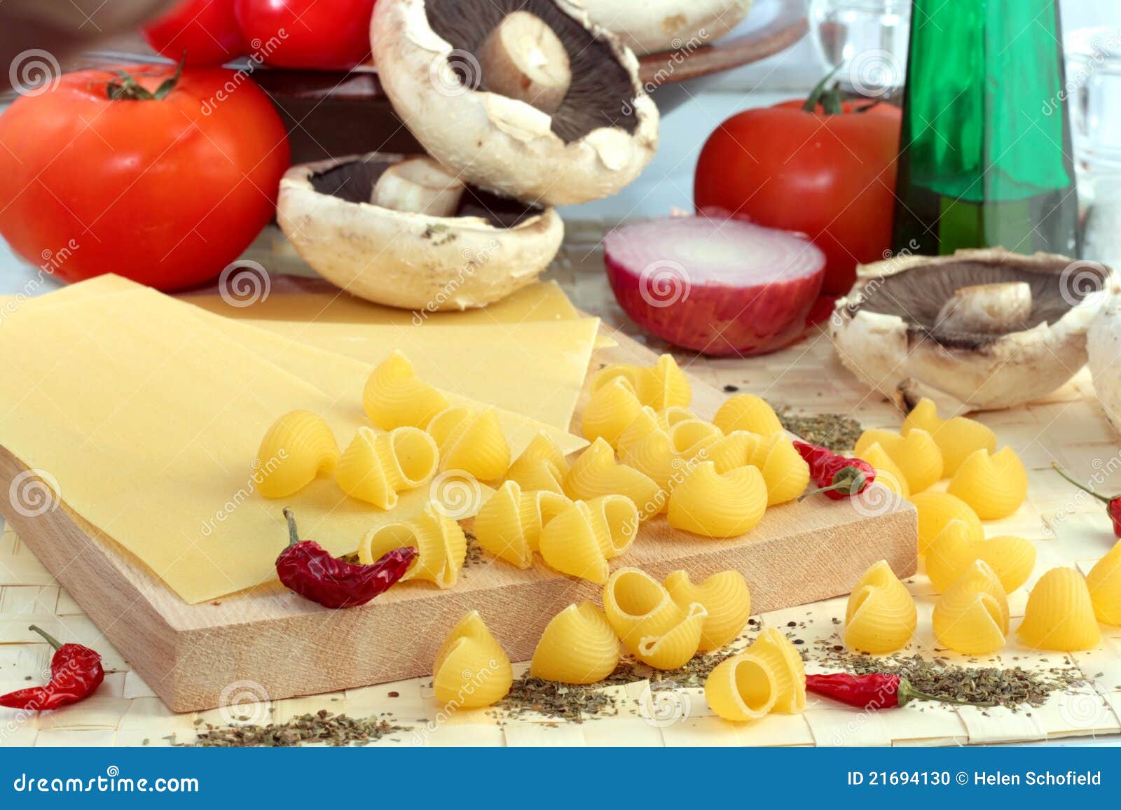 Italian food ingredients stock photo. Image of cooking - 21694130
