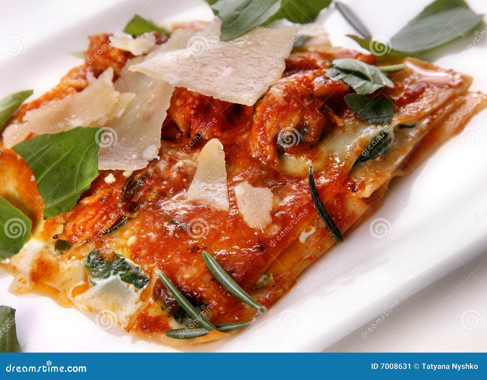 Italian food lasagna stock image. Image of food, horizontal - 7008631