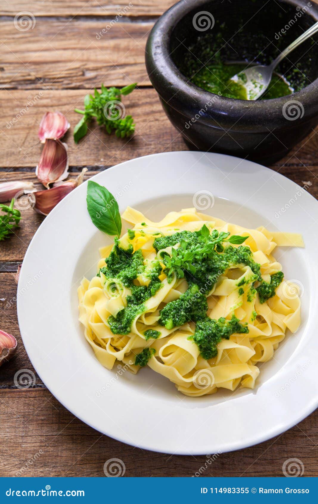 Italian fresh pasta stock image. Image of organic, herb - 114983355