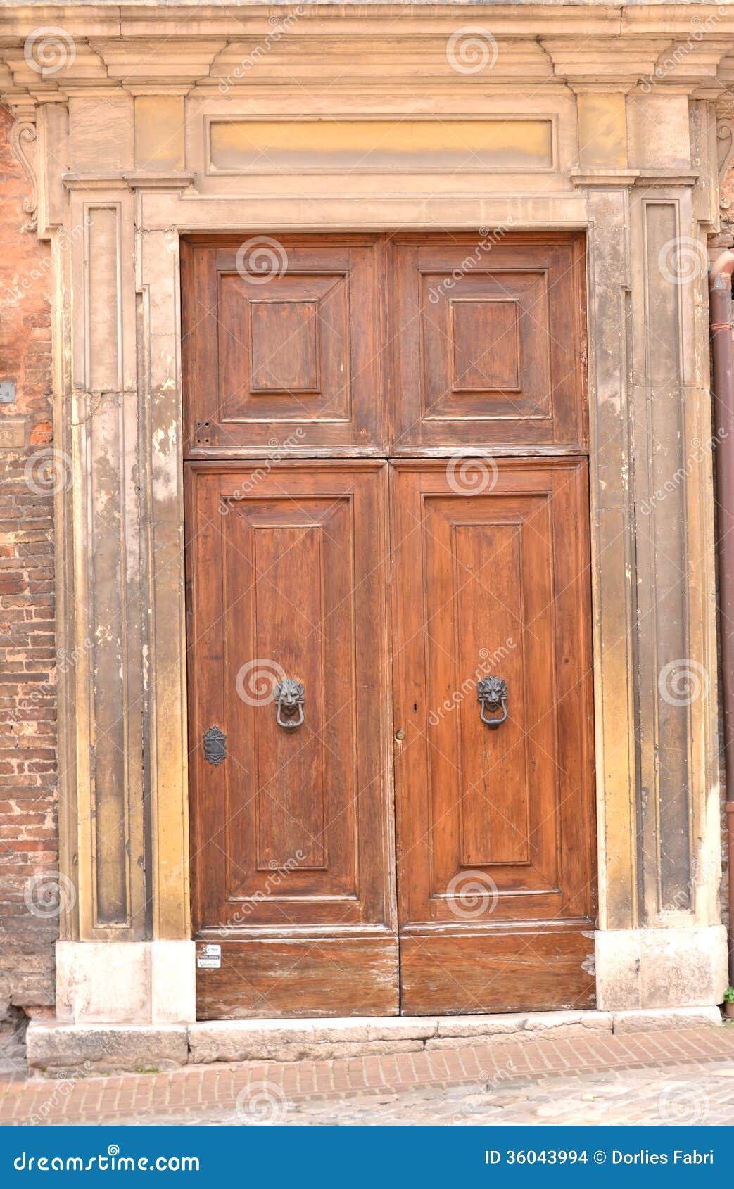 Italian front door stock photo. Image of weather, brown - 36043994