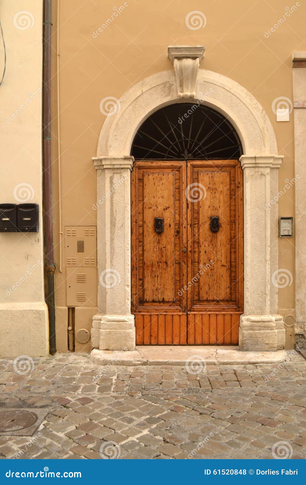 Italian front door stock photo. Image of wooden, pipe - 61520848