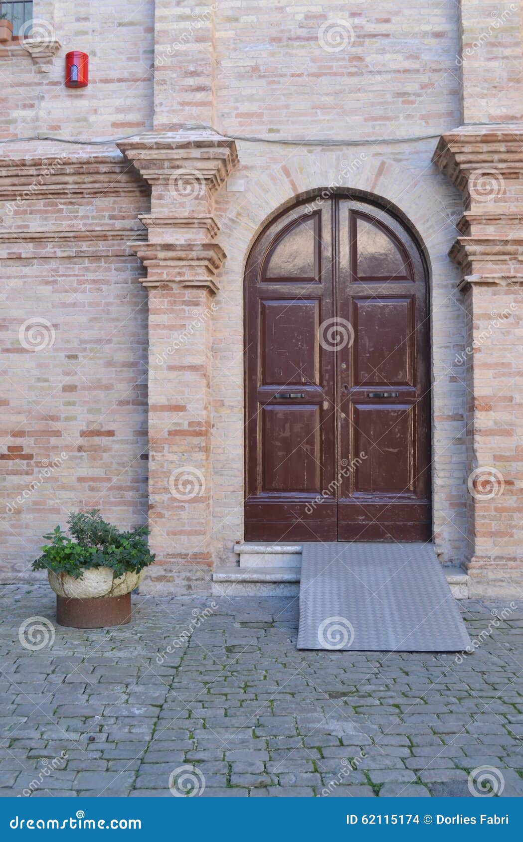 Italian front door stock photo. Image of brown, italy - 62115174