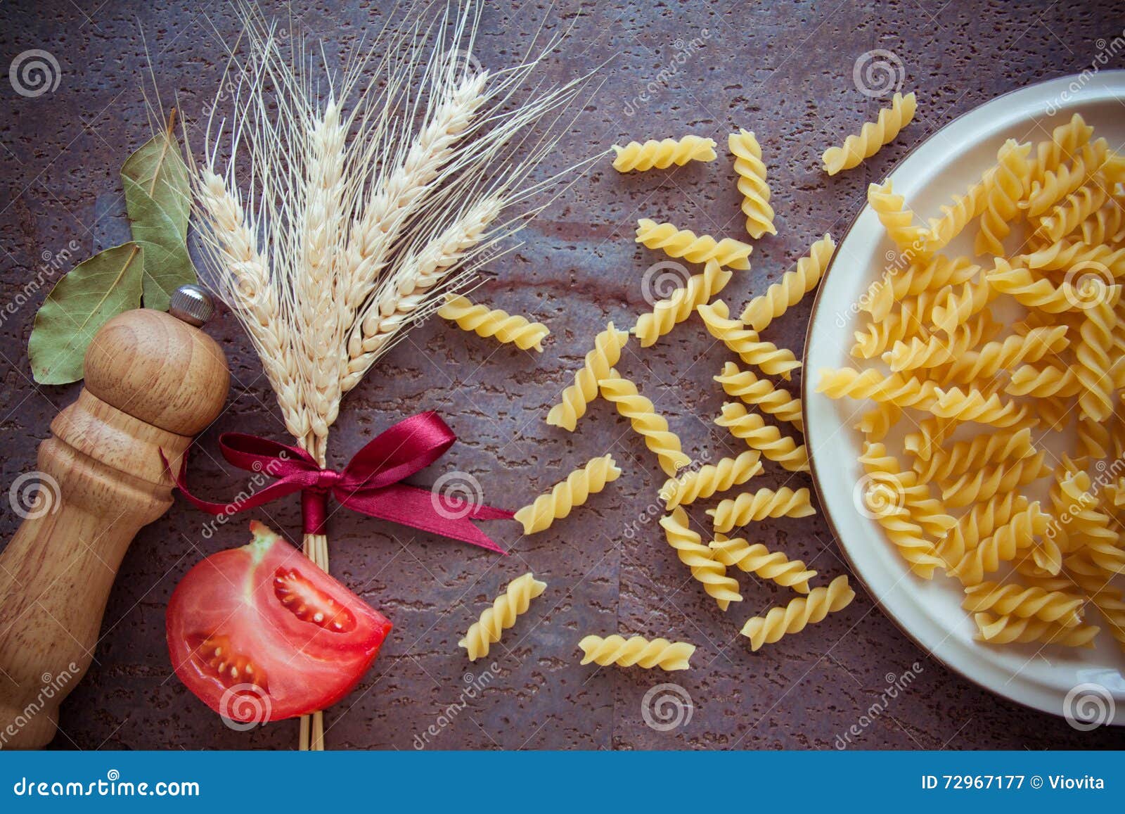 Italian fusilli stock image. Image of kitchen, cuisine - 72967177