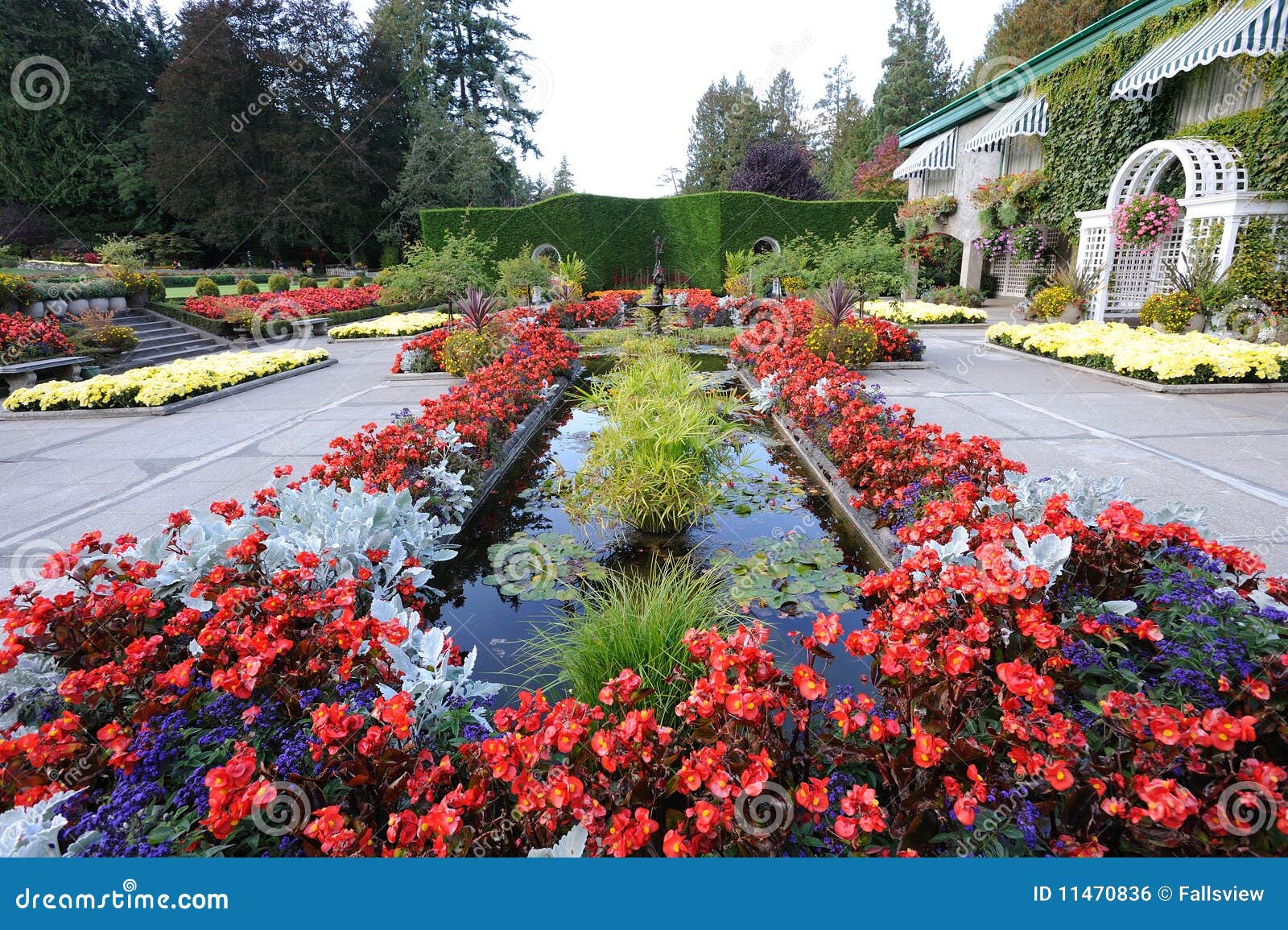 Italian garden landscaping stock photo. Image of island - 11470836