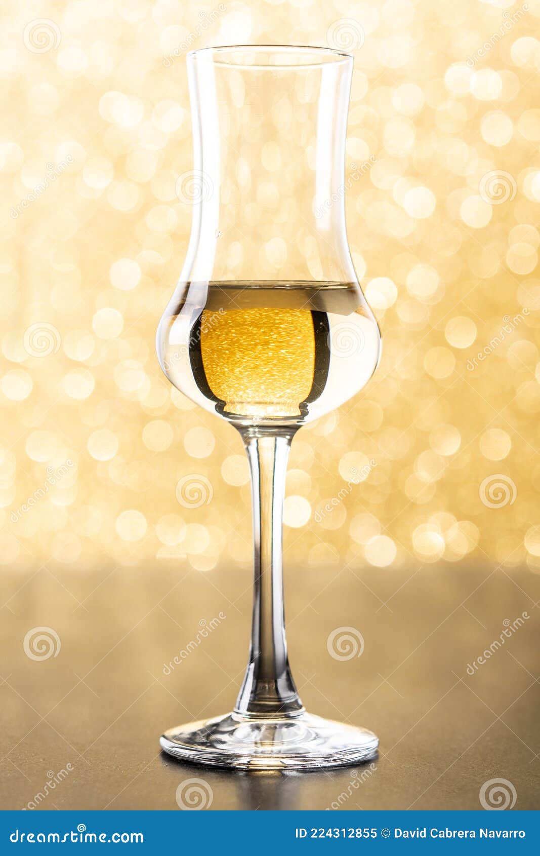Italian Golden Grappa Drink Stock Image - Image of pouring, liquor ...