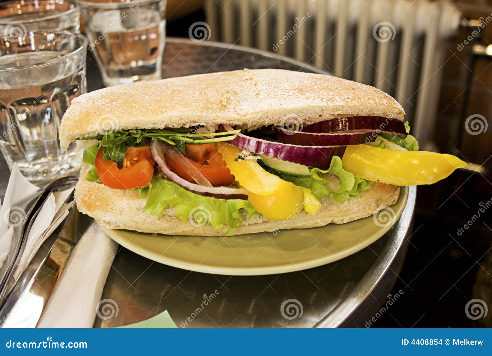 Italian Gourmet Sandwich stock photo. Image of food, appetite - 4408854