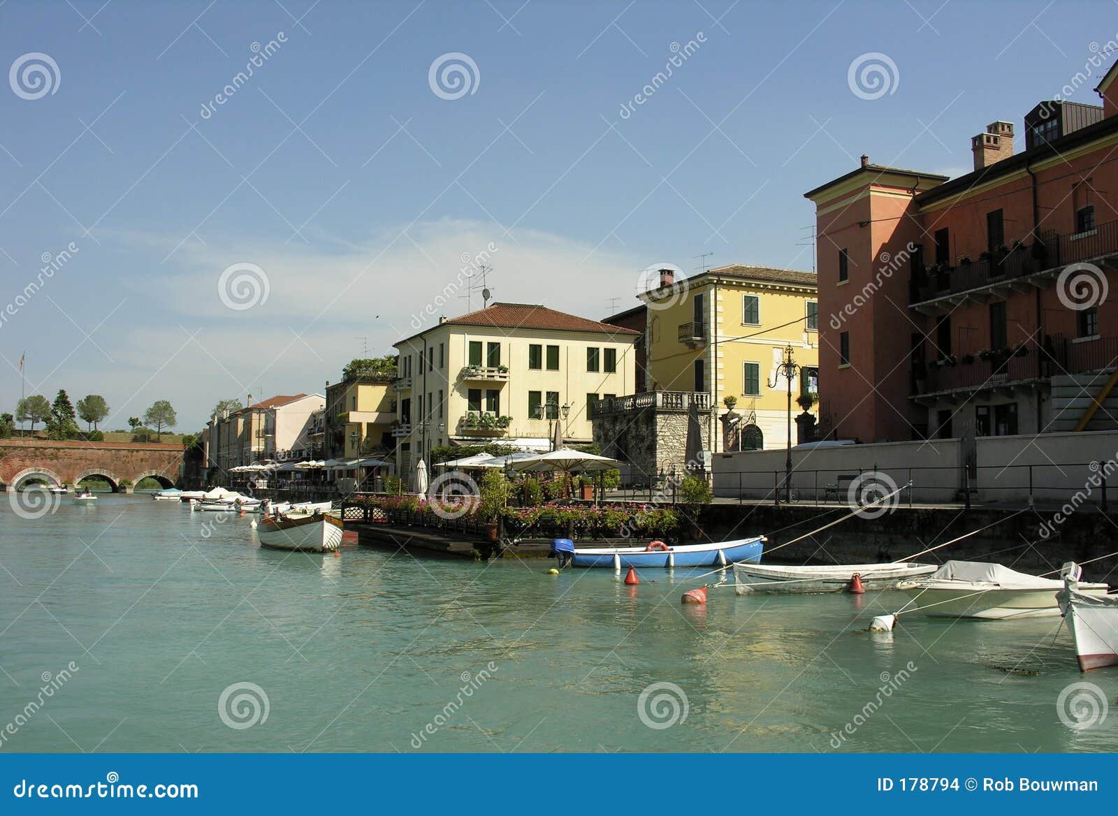 Italian Harbour stock photo. Image of boat, vacation, lake - 178794