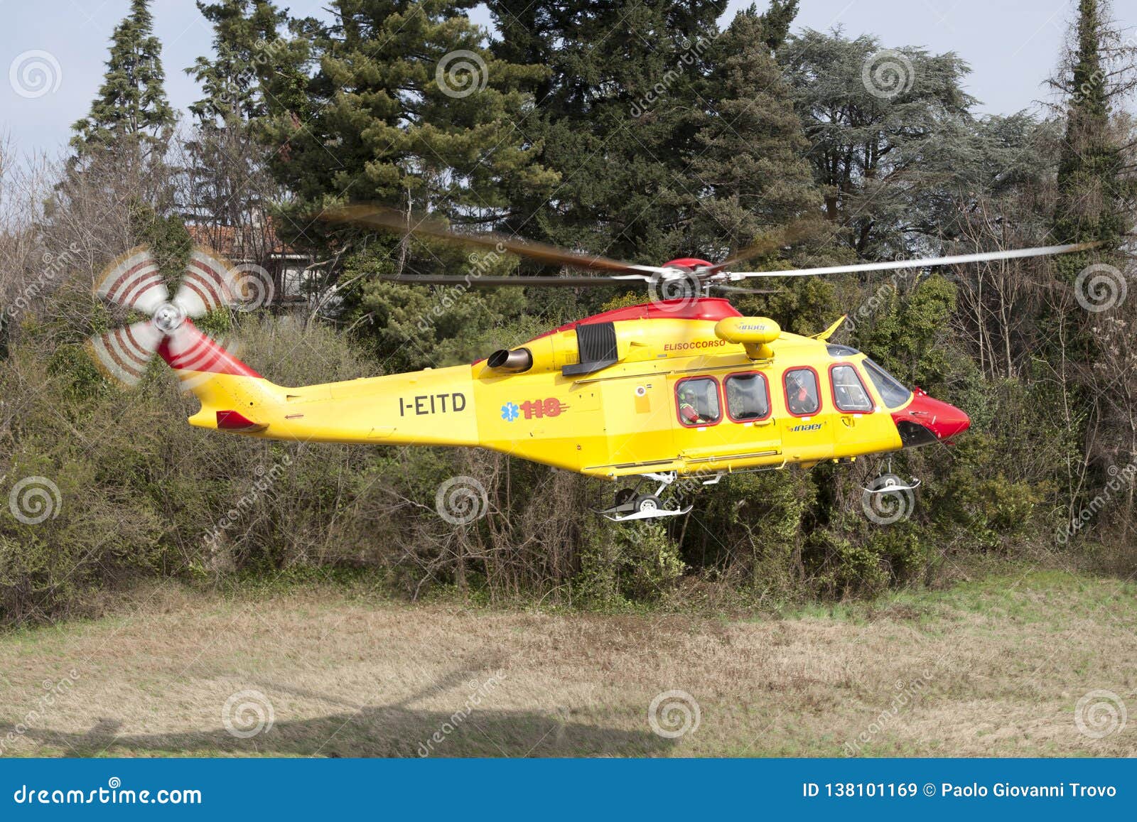 The Italian Helicopter of the Public Rescue Service 118 Editorial Stock ...