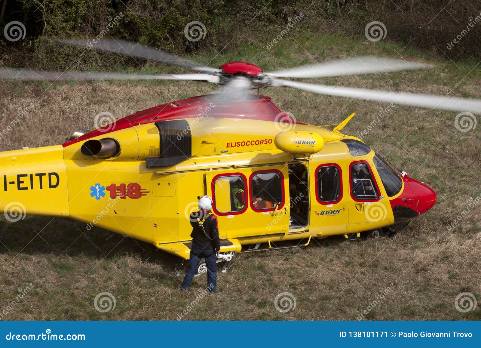 The Italian Helicopter of the Public Rescue Service 118 Editorial Photo ...