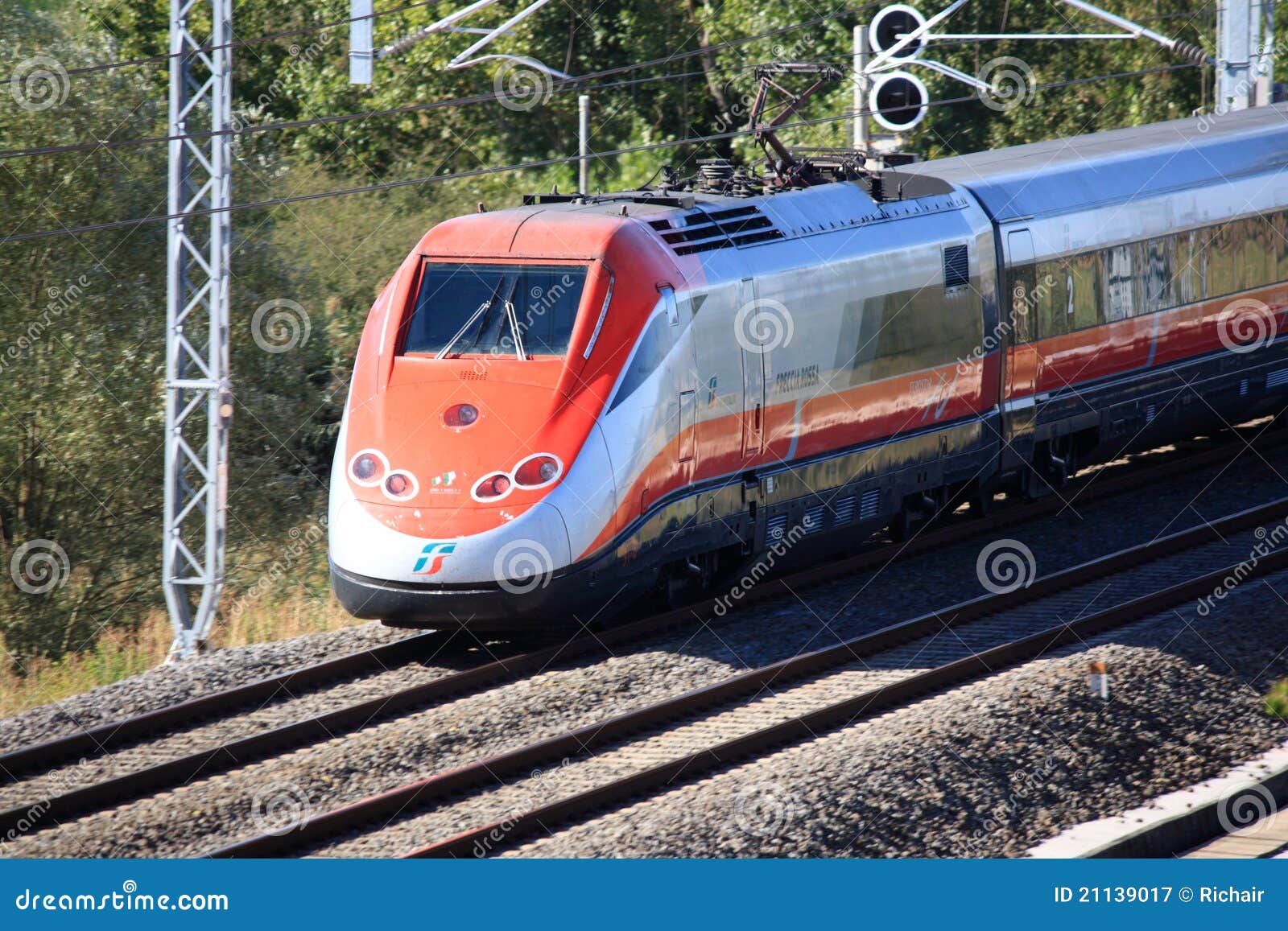 Italian High Speed Train Passing by Editorial Photography - Image of ...