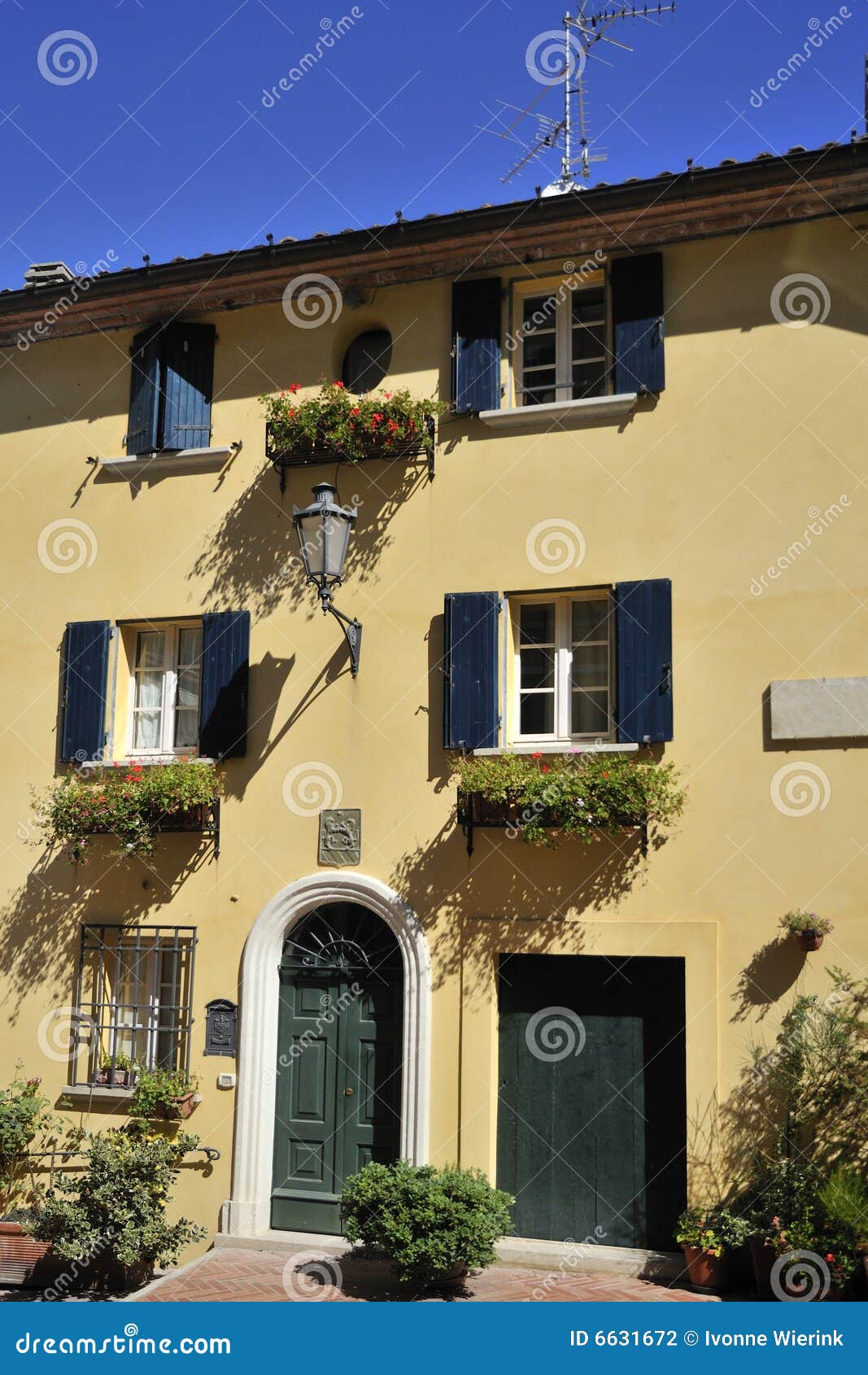 Italian house stock photo. Image of yellow, house, front - 6631672