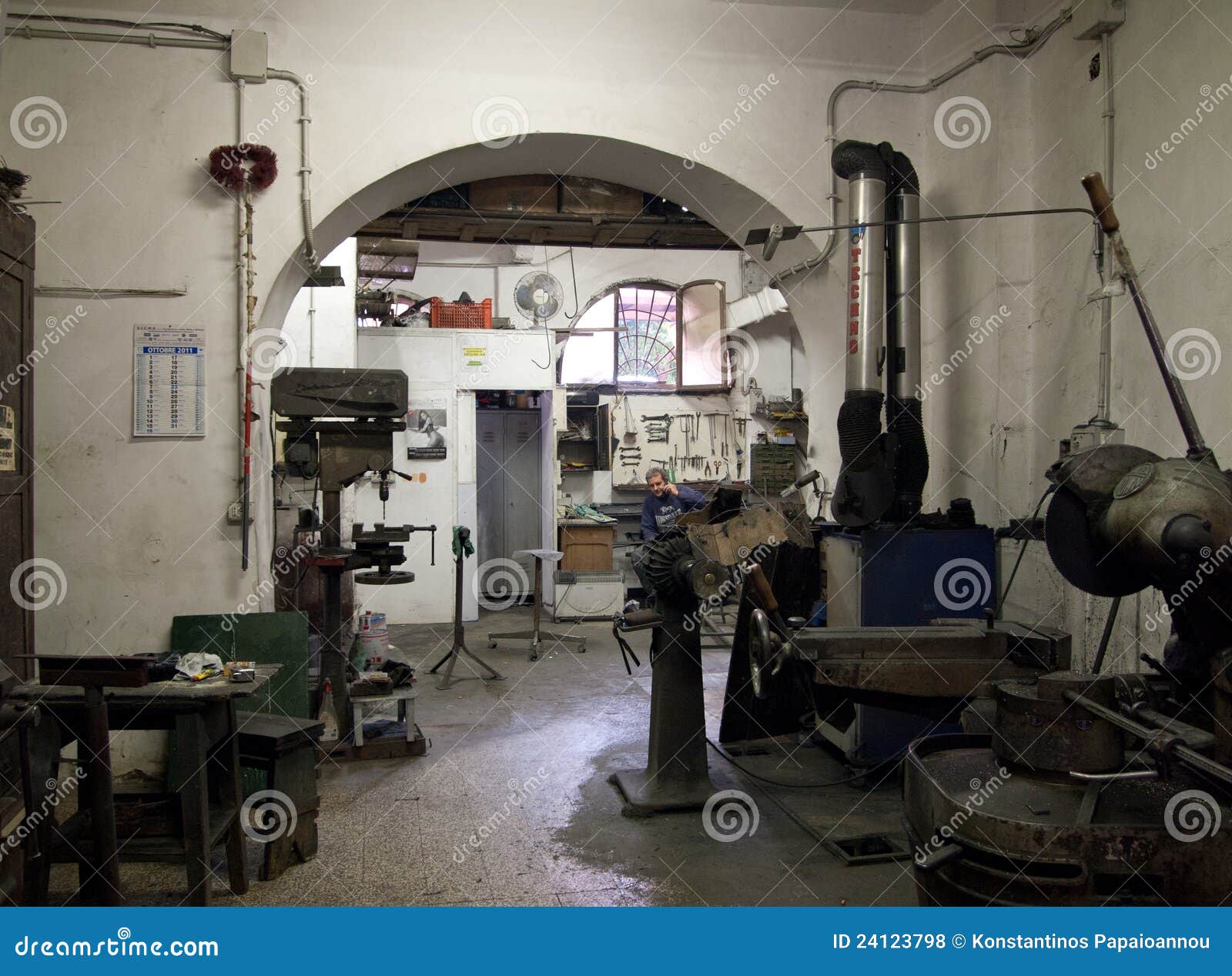 Italian ironworker editorial stock photo. Image of ironworker - 24123798