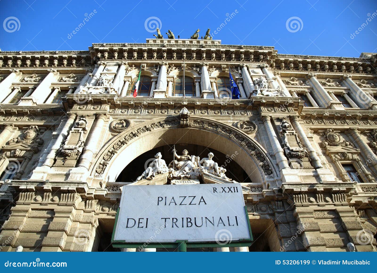 Italian of Justice in Rome, Italy Stock Image - Image of building ...