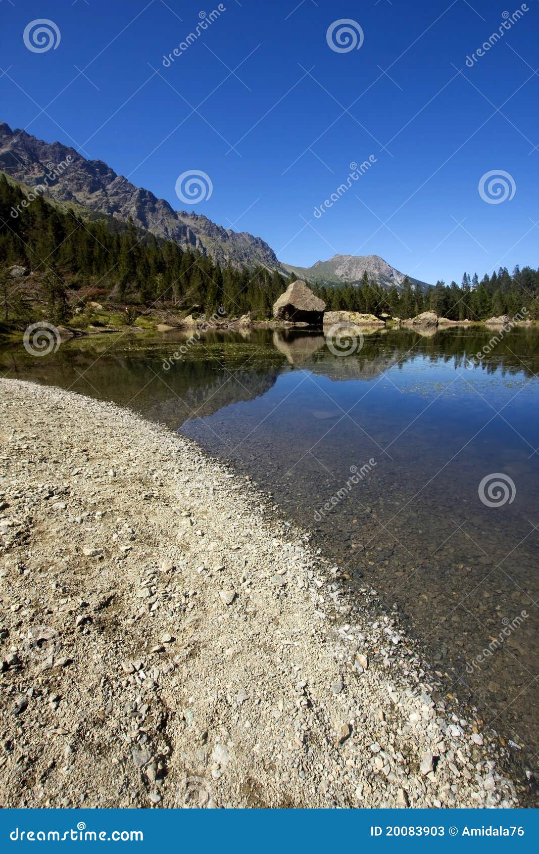 Italian lake stock image. Image of rocks, reflex, trees - 20083903