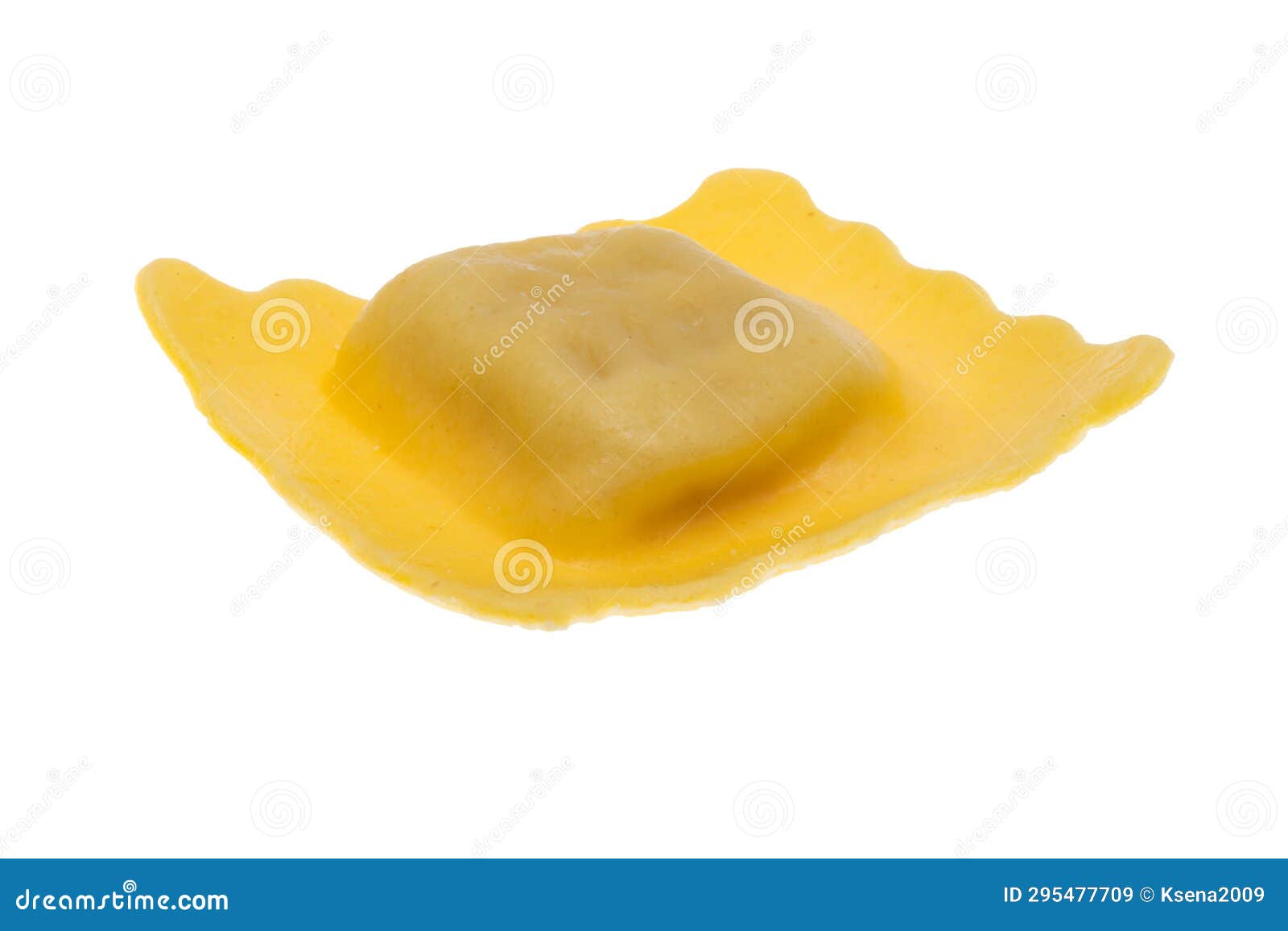 Italian Large Ravioli Isolated Stock Image - Image of food, isolated ...