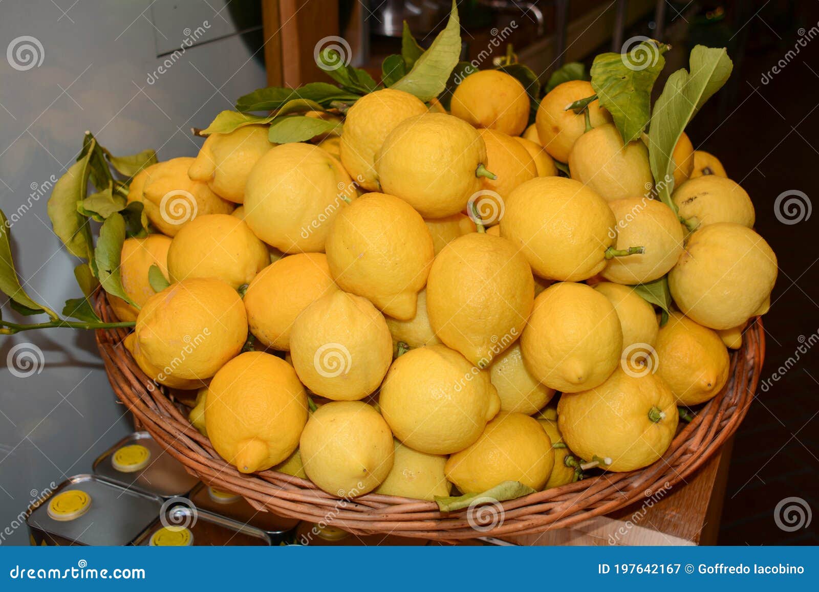 Italian lemons stock image. Image of freshly, white - 197642167