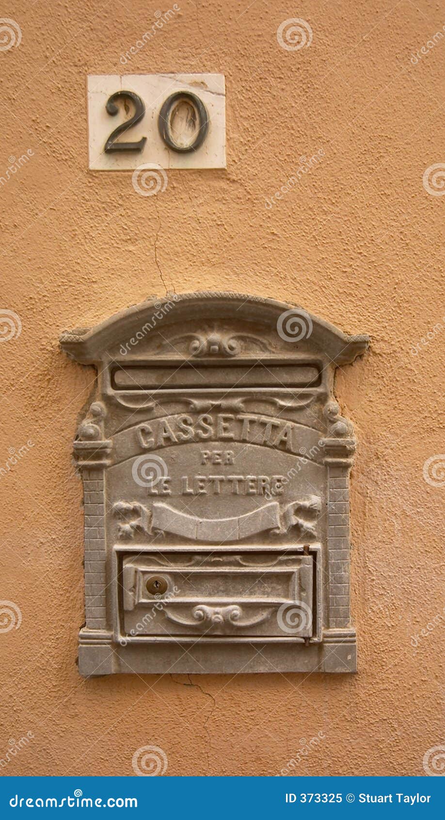 Italian Letterbox stock image. Image of sign, wall, italy - 373325
