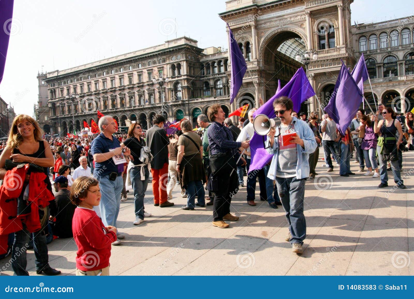 Italian Liberation Day Violet Party Protest Editorial Stock Photo ...