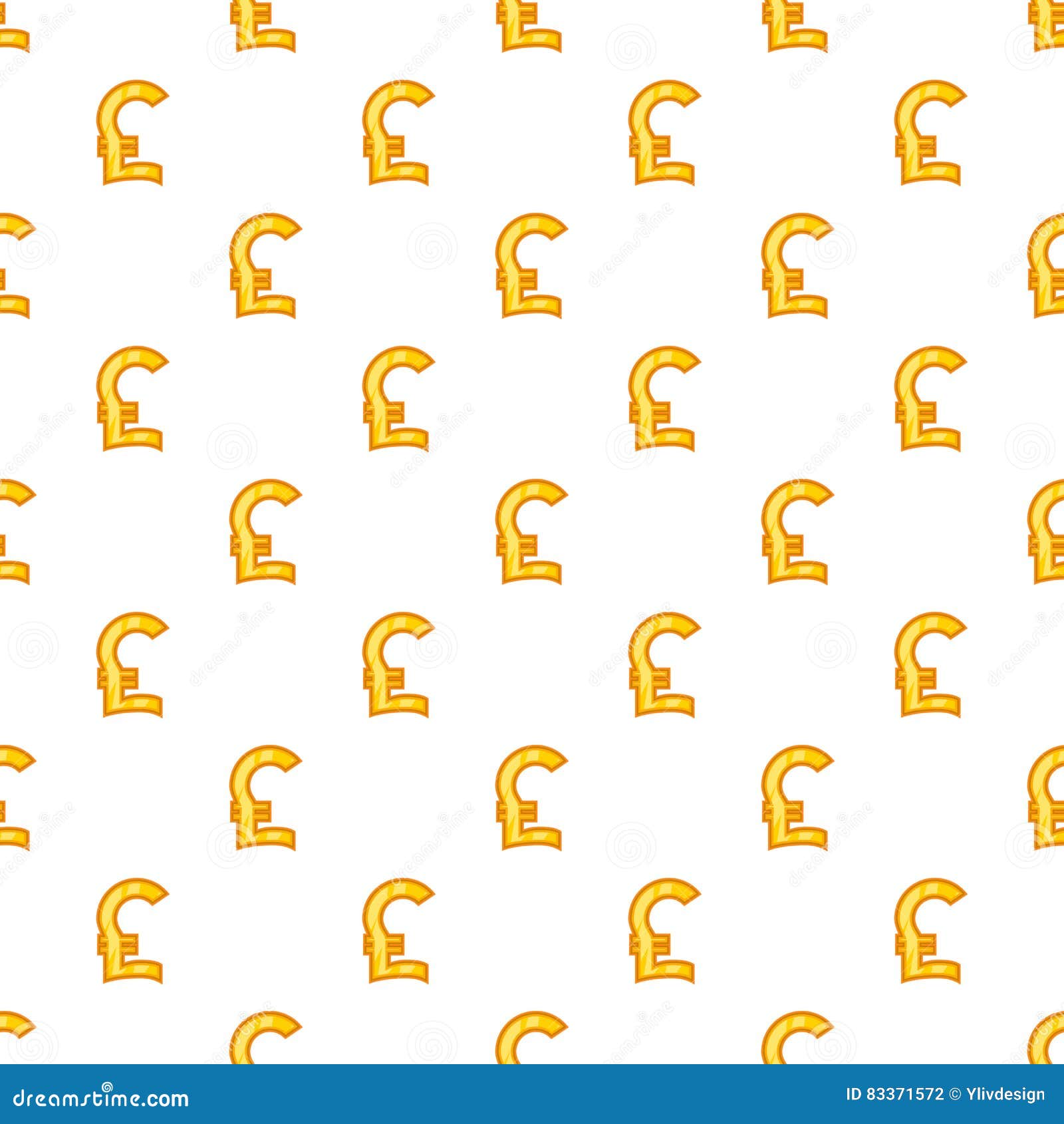 Italian Lira Currency Symbol Pattern Cartoon Style Stock Vector ...