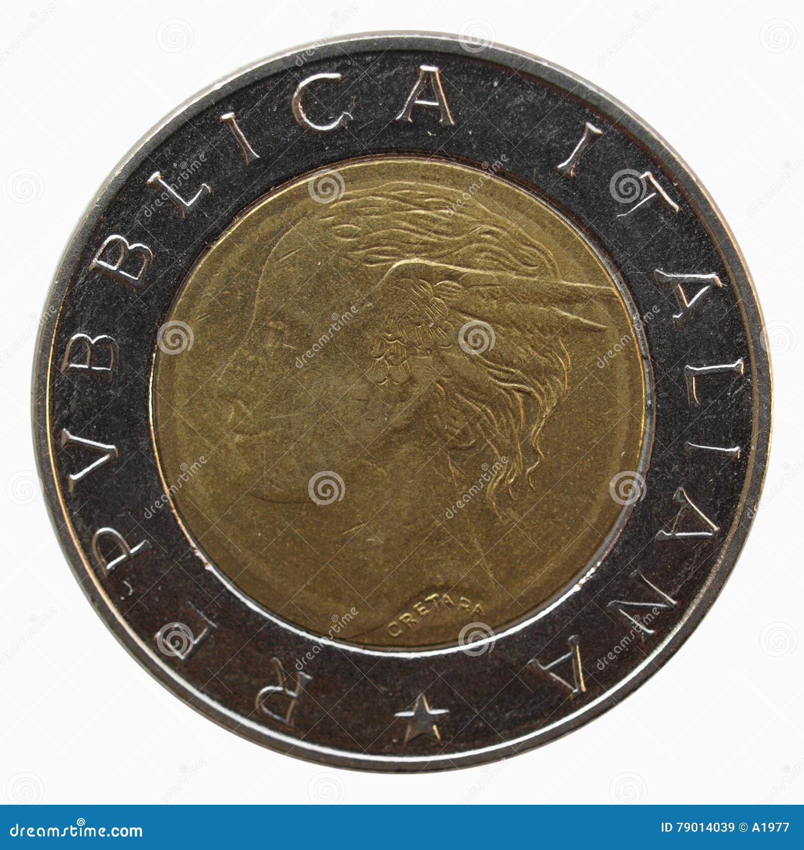 Italian 500 liras stock image. Image of coin, italian - 79014039