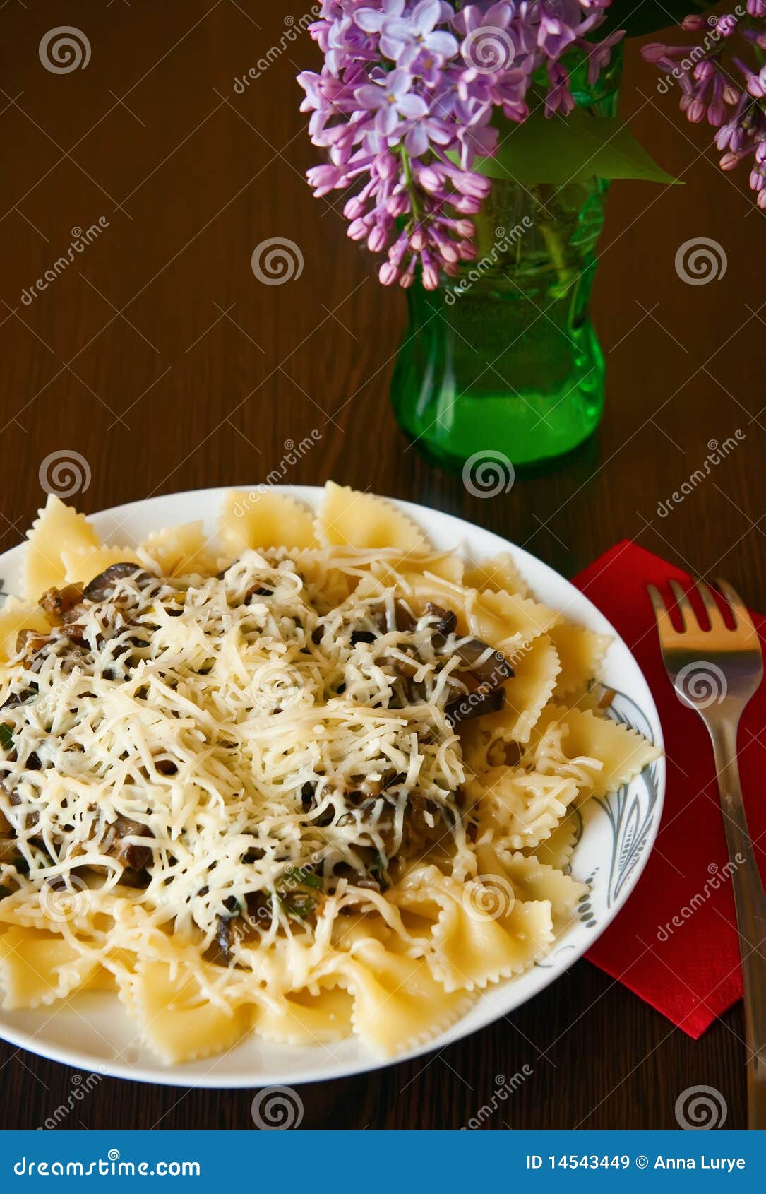 Italian Lunch stock image. Image of dinner, folk, napkin - 14543449