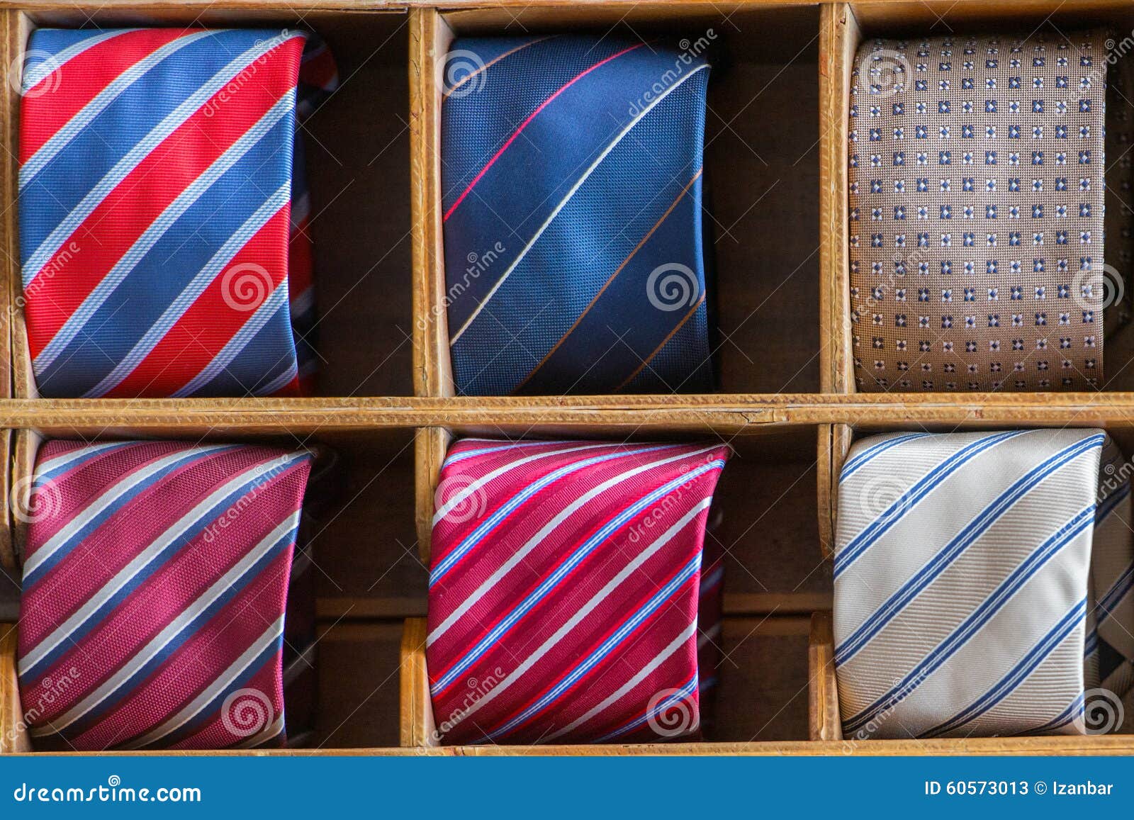 Italian Made in Italy Silk Tie on Display Stock Image - Image of color ...
