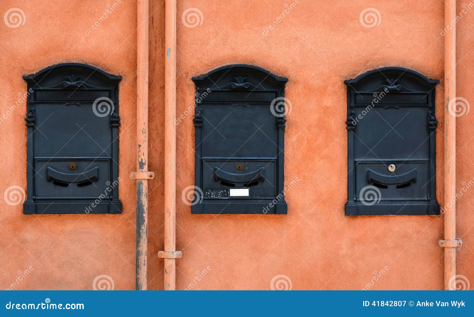Italian mailboxes stock image. Image of postbox, exterior - 41842807