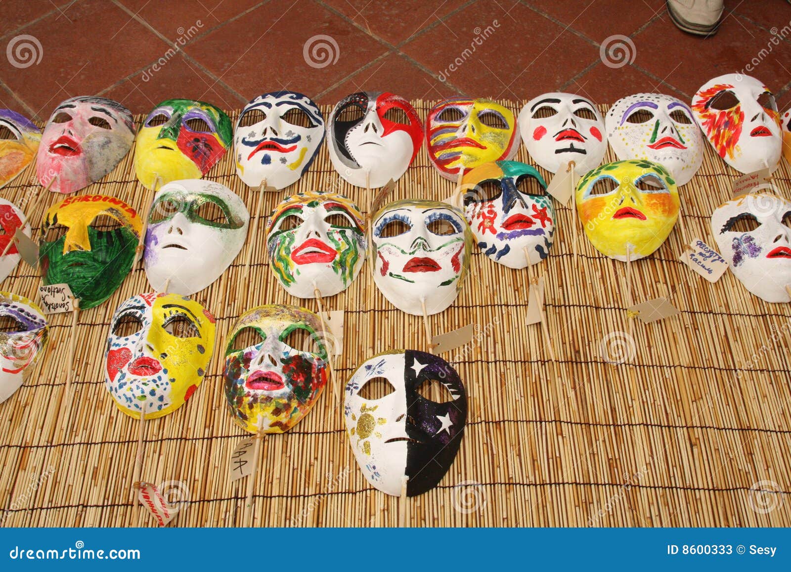 Italian masks stock image. Image of creative, masks, hand - 8600333