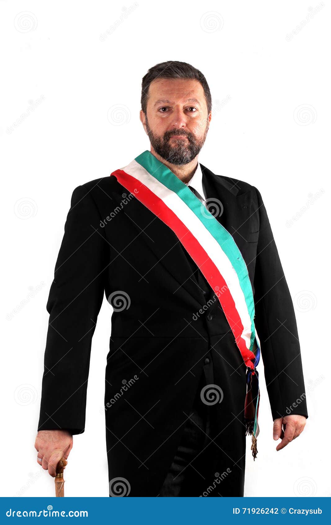 Italian Mayor On White Background Stock Photo | CartoonDealer.com #71926242