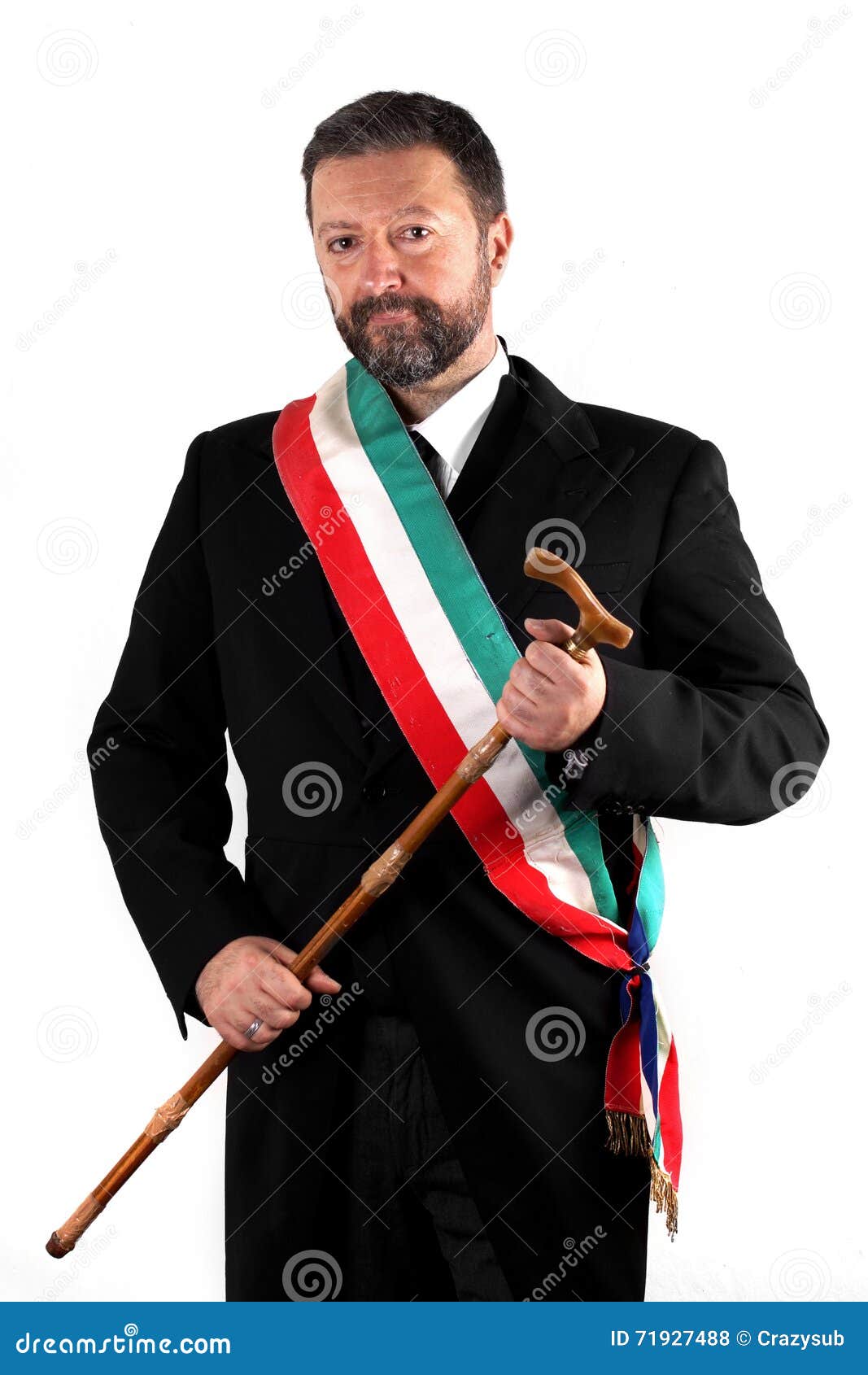 Italian Mayor On White Background Royalty-Free Stock Image ...