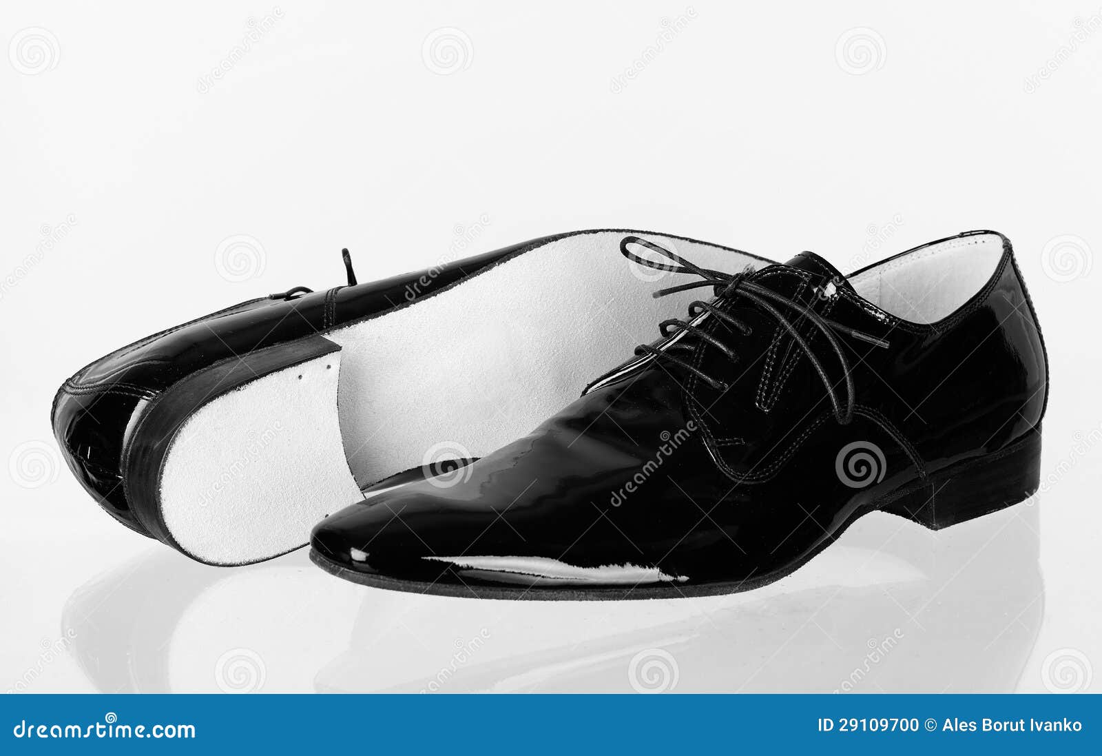 Italian Mens Dancing Leather Shoes Stock Photo - Image of gentelmans ...