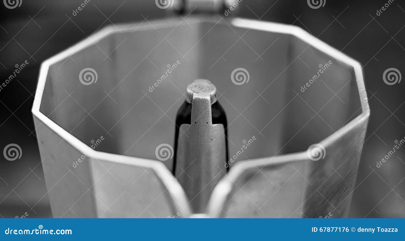 Italian Moka Espresso Flowing - Bialetti Stock Photo - Image of white ...