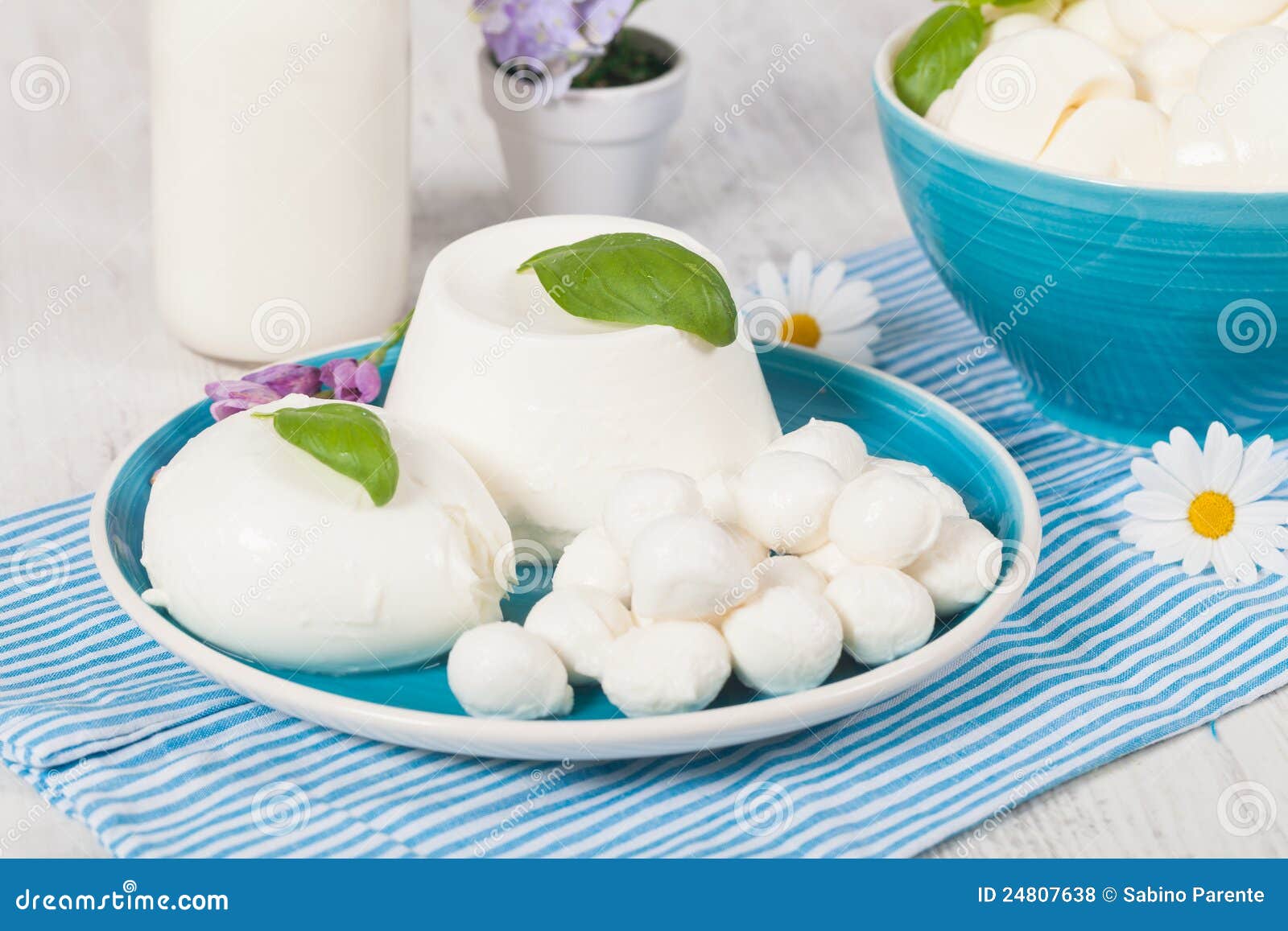 Italian Mozzarella stock photo. Image of appetizer, italy - 24807638