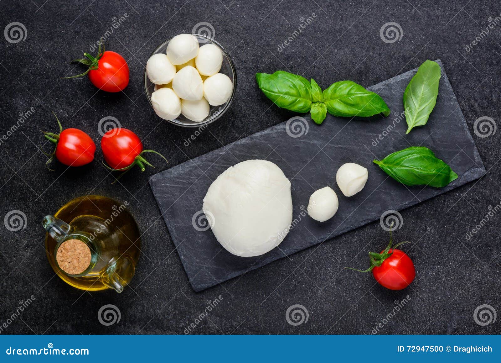 Italian Mozzarella Cheese stock photo. Image of mozarela - 72947500