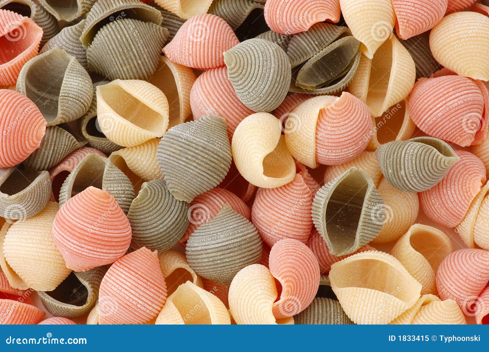 Italian Noodles Conchiglie stock image. Image of background - 1833415