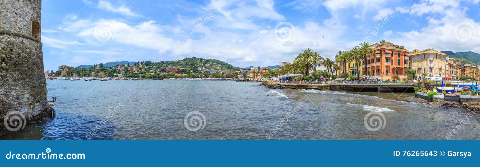 Italian Old Town Rapallo Sea View Editorial Stock Photo - Image of ...