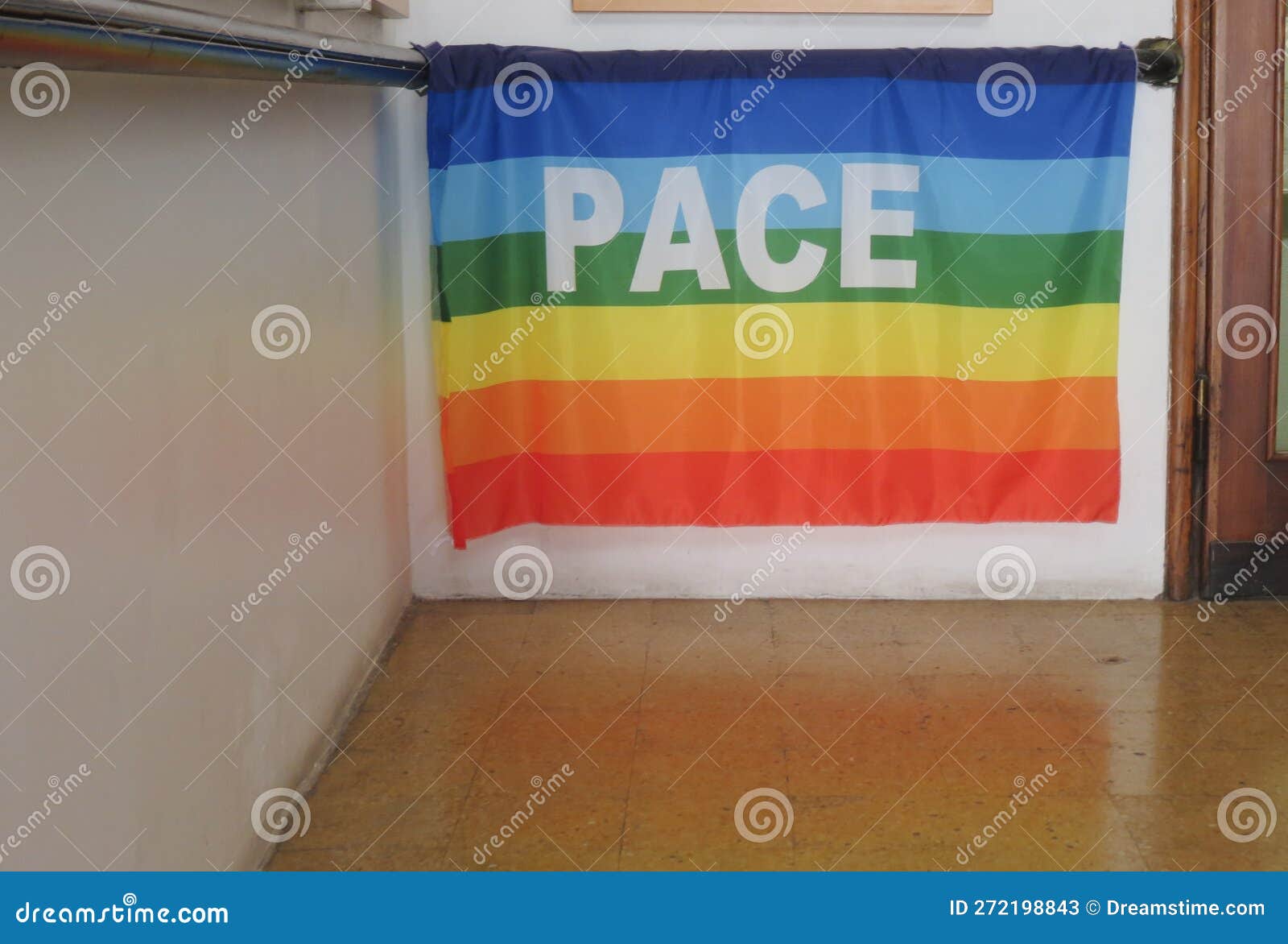 Italian Pace Transl. Peace Flag Stock Image - Image of orange, national ...