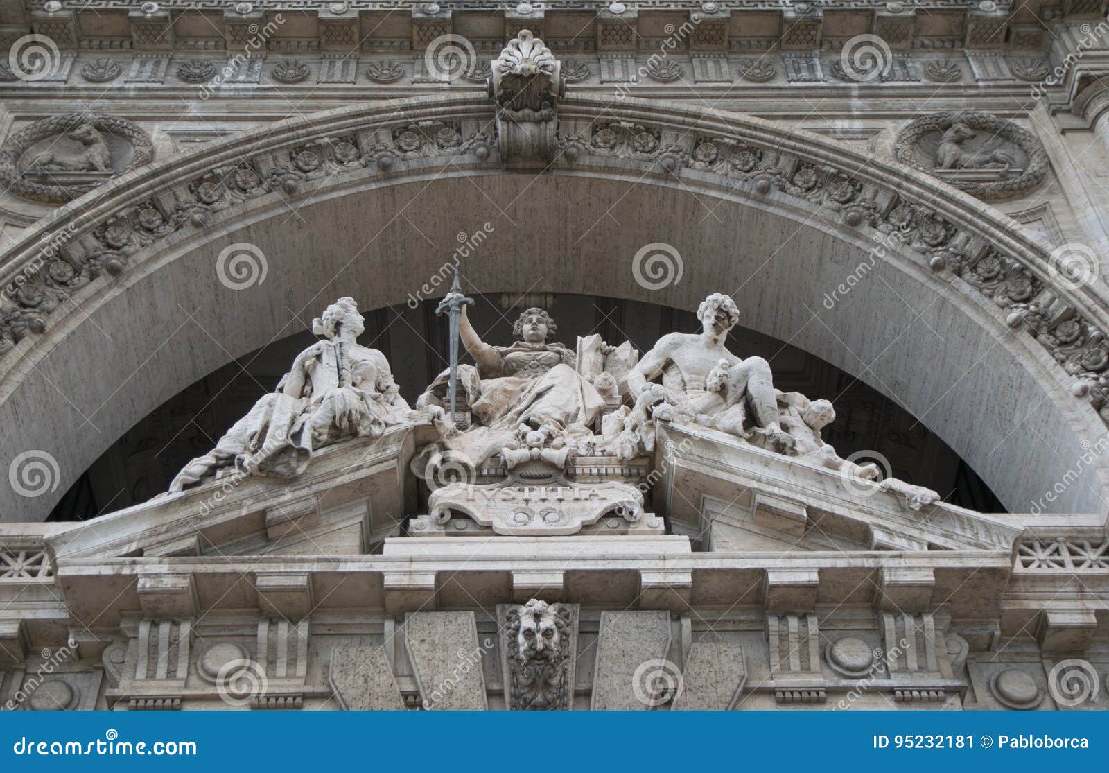 Italian Palace of Justice in Rome Stock Image - Image of rome ...