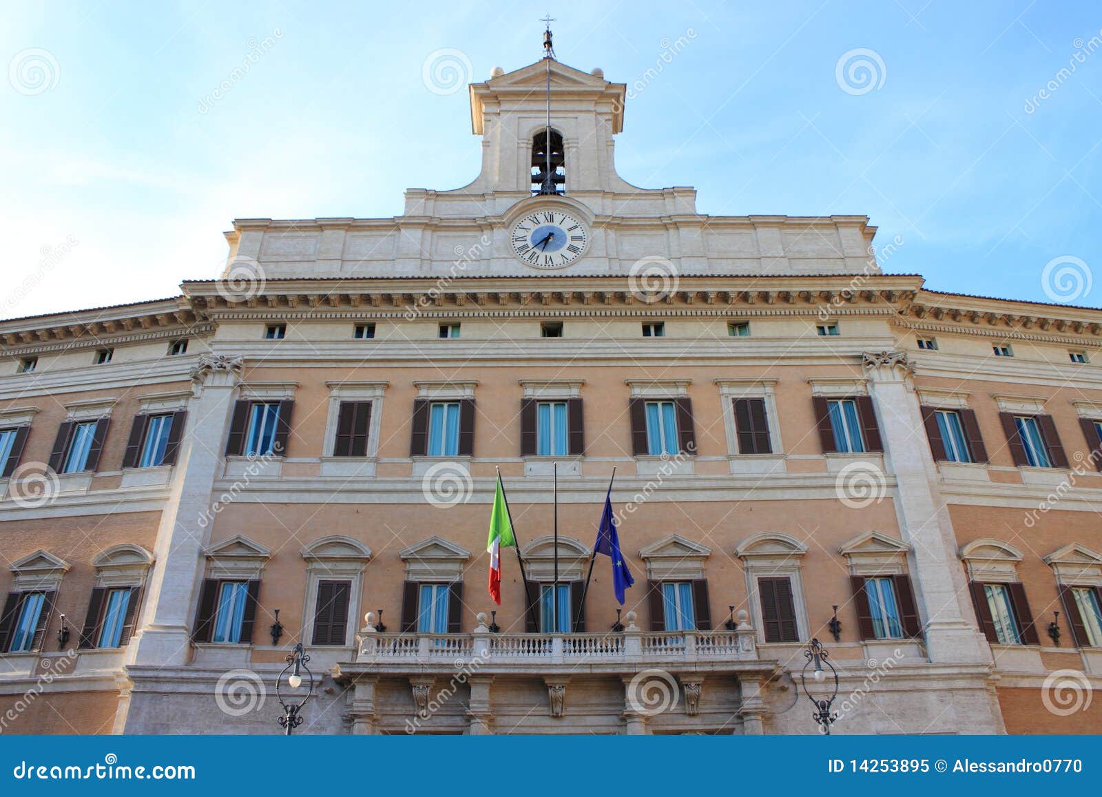 The Italian Parliament stock image. Image of montecitorio - 14253895