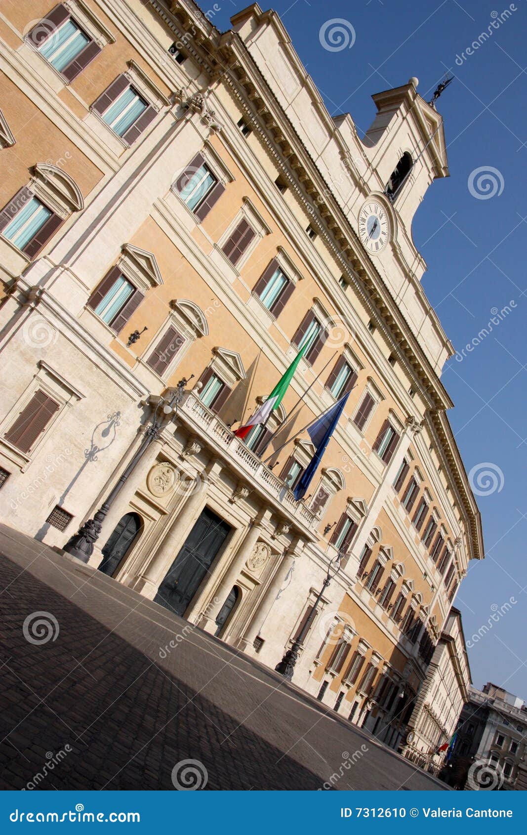 Italian Parliament in Rome, Italy Stock Photo - Image of building ...