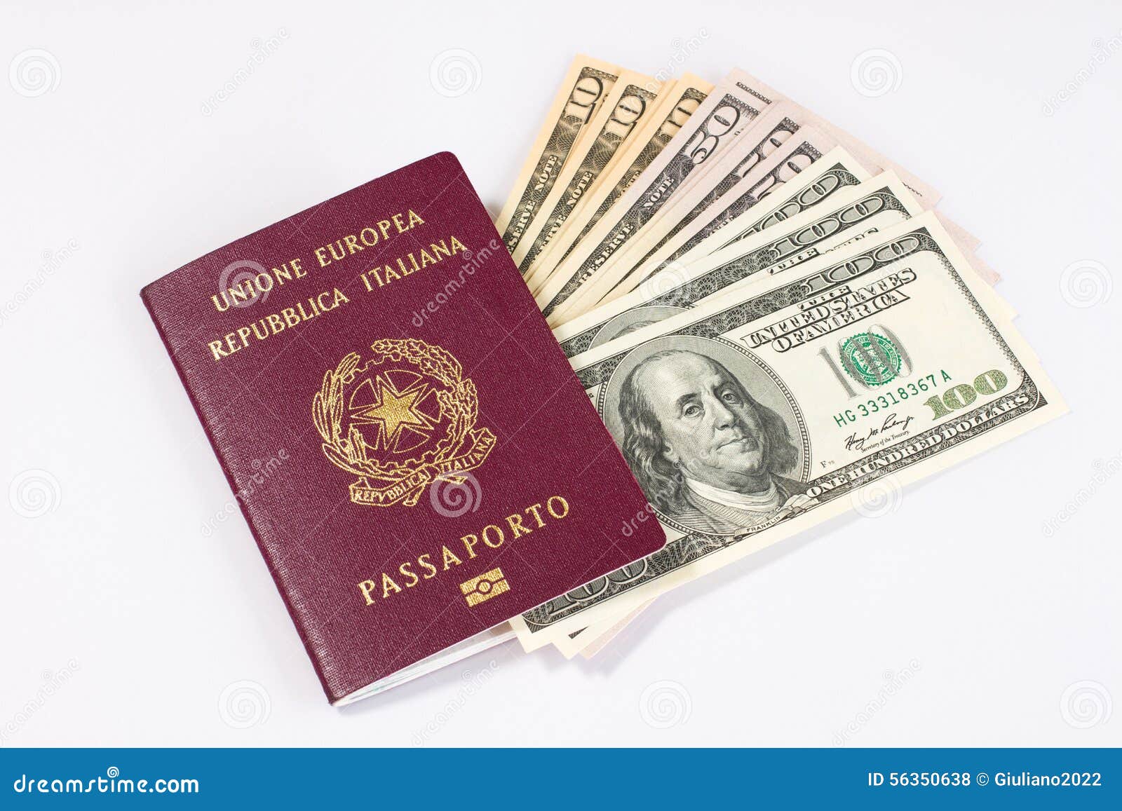 Italian Passport. European Air Route Map Royalty-Free Stock Photo ...