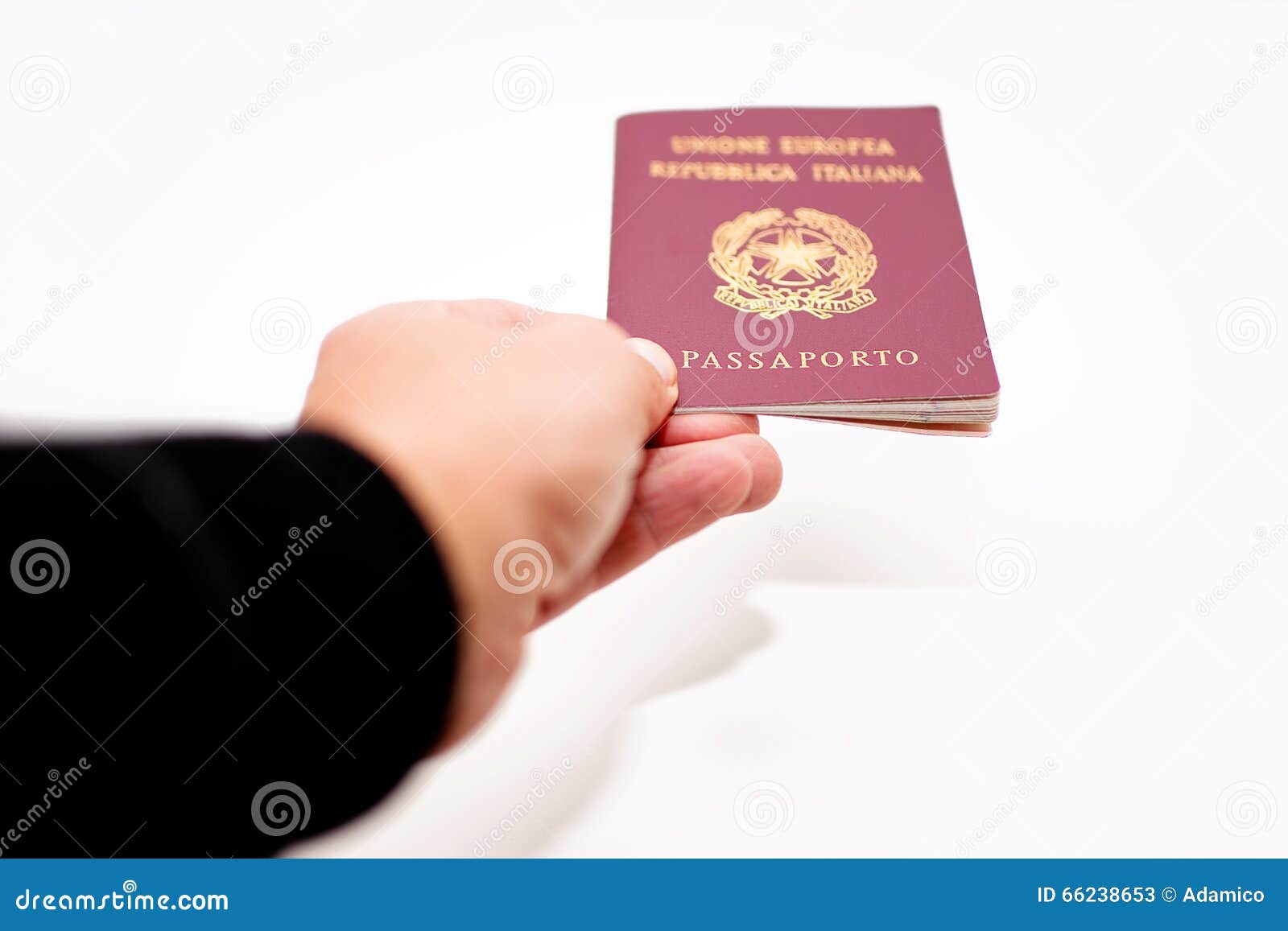 Italian Passport. European Air Route Map Royalty-Free Stock Photo ...