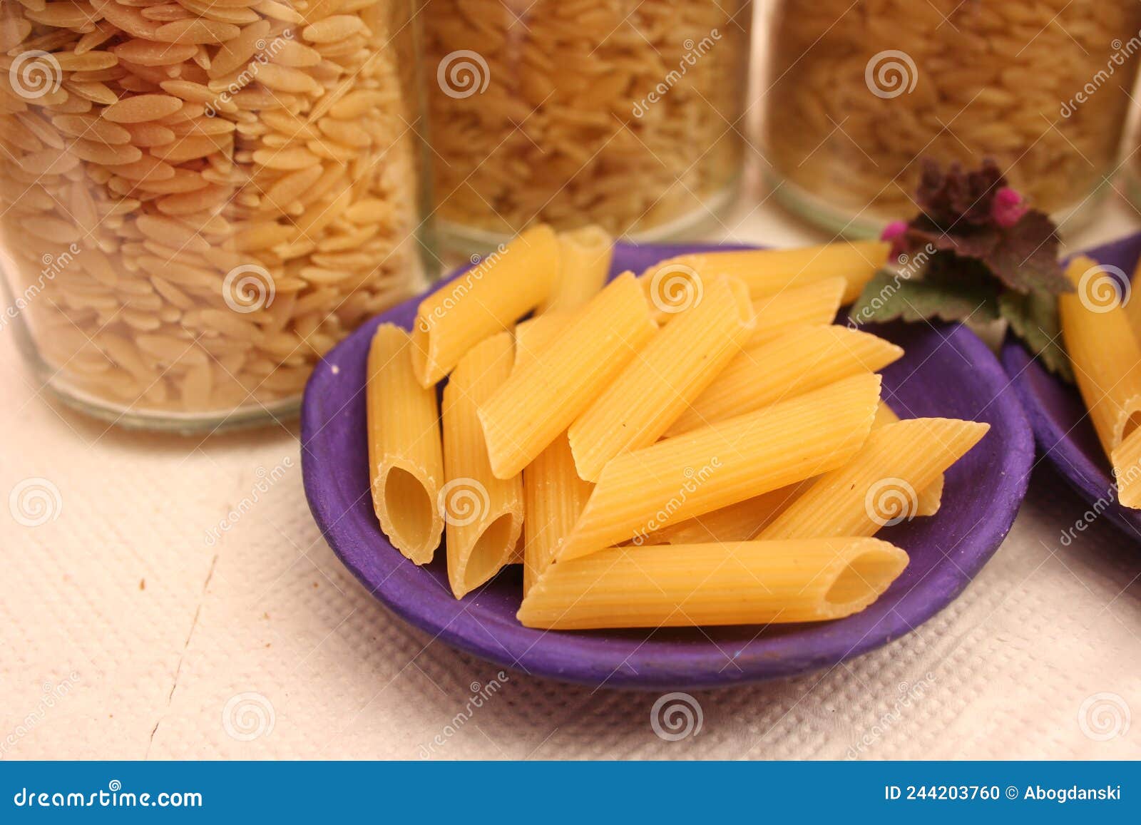 Italian pasta in a bowl stock photo. Image of food, pasta - 244203760