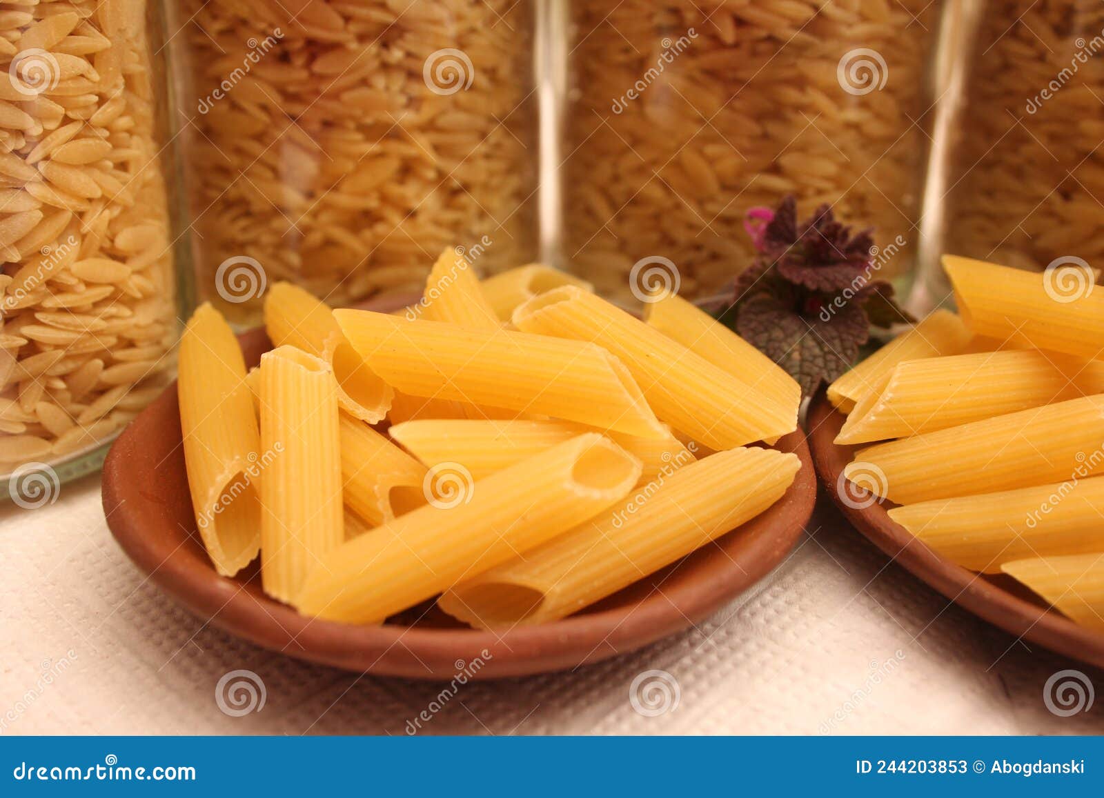 Italian pasta in a bowl stock image. Image of food, noodles - 244203853