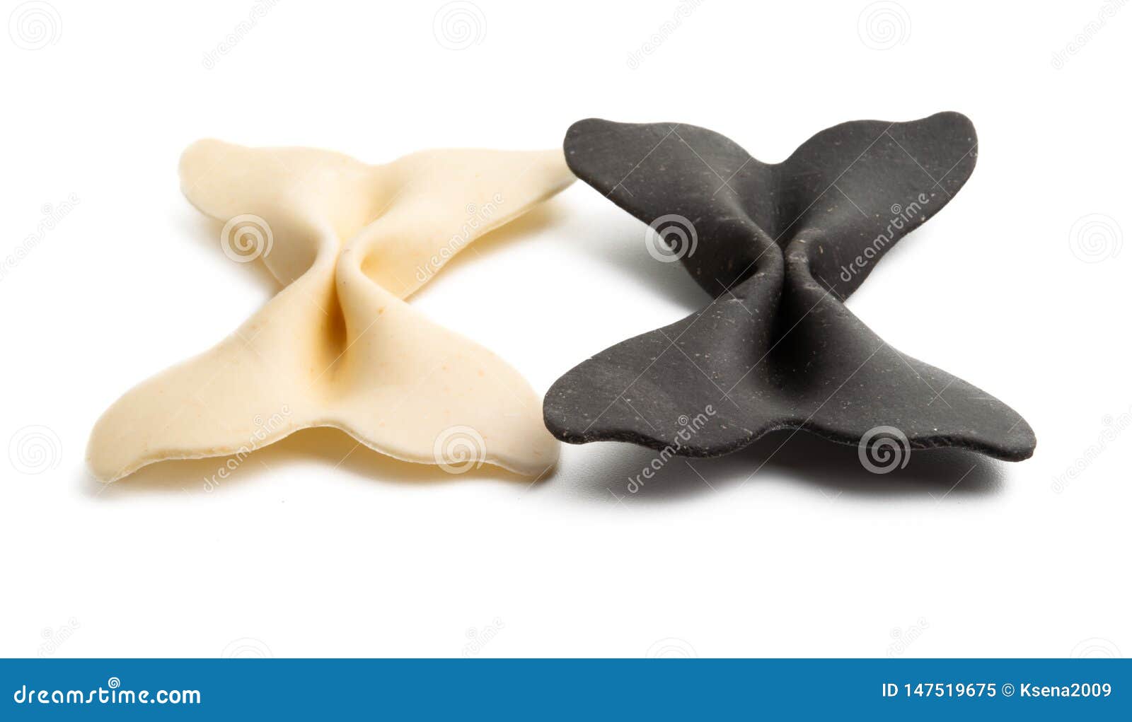 Italian Pasta Bows Isolated Stock Image - Image of healthy, isolated ...