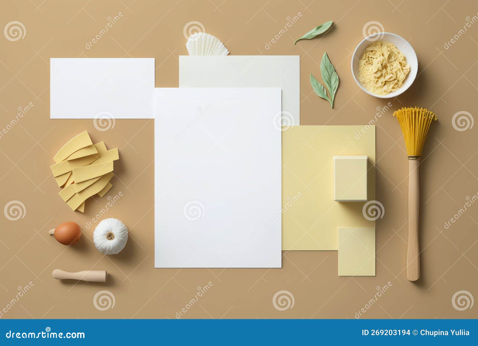Italian Pasta Branding and Packaging Mockup. AI Generation Stock ...