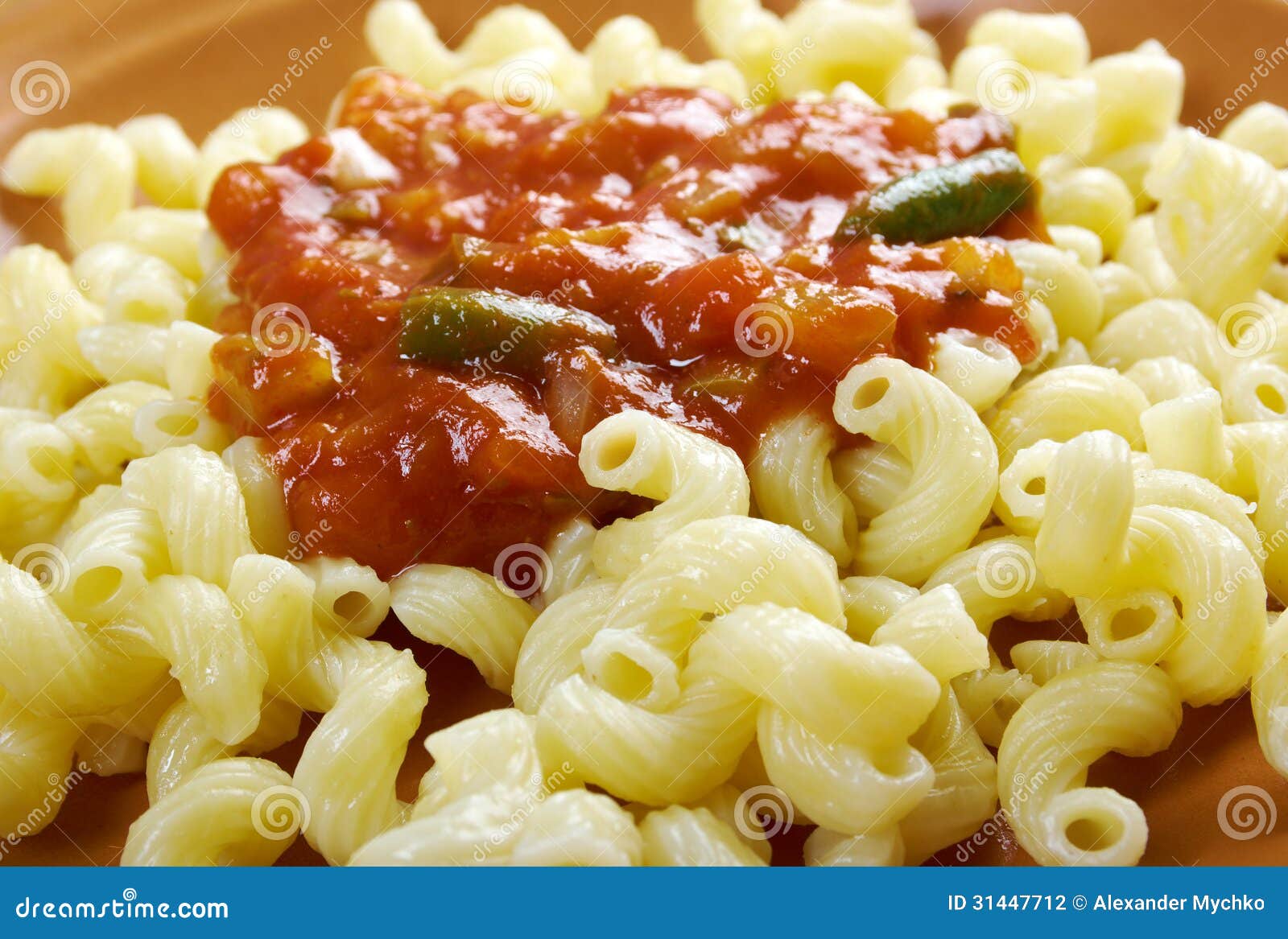 Italian pasta cavatappi stock photo. Image of cooked - 31447712